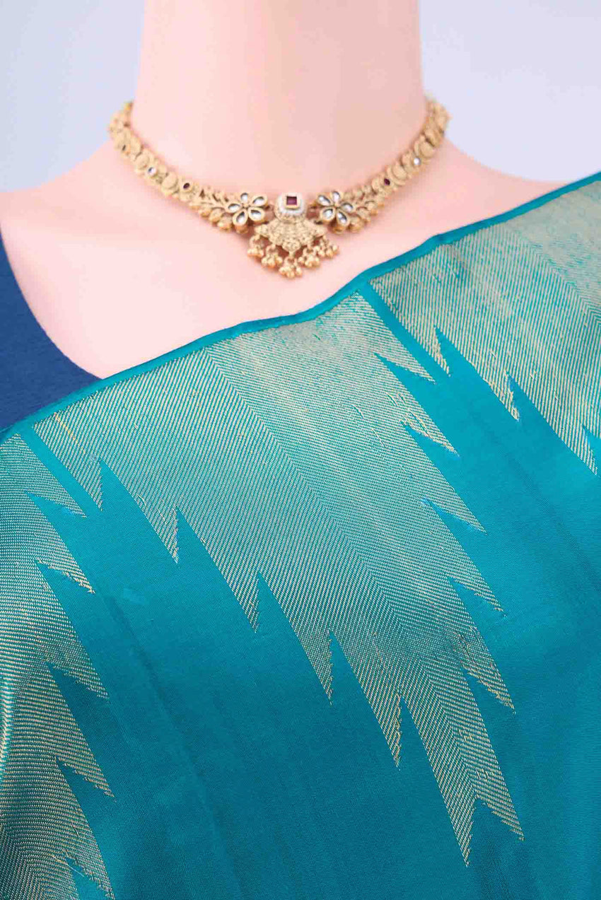 Blue Kanchipuram Silk Saree – Nalli Silk Sarees Pvt Ltd