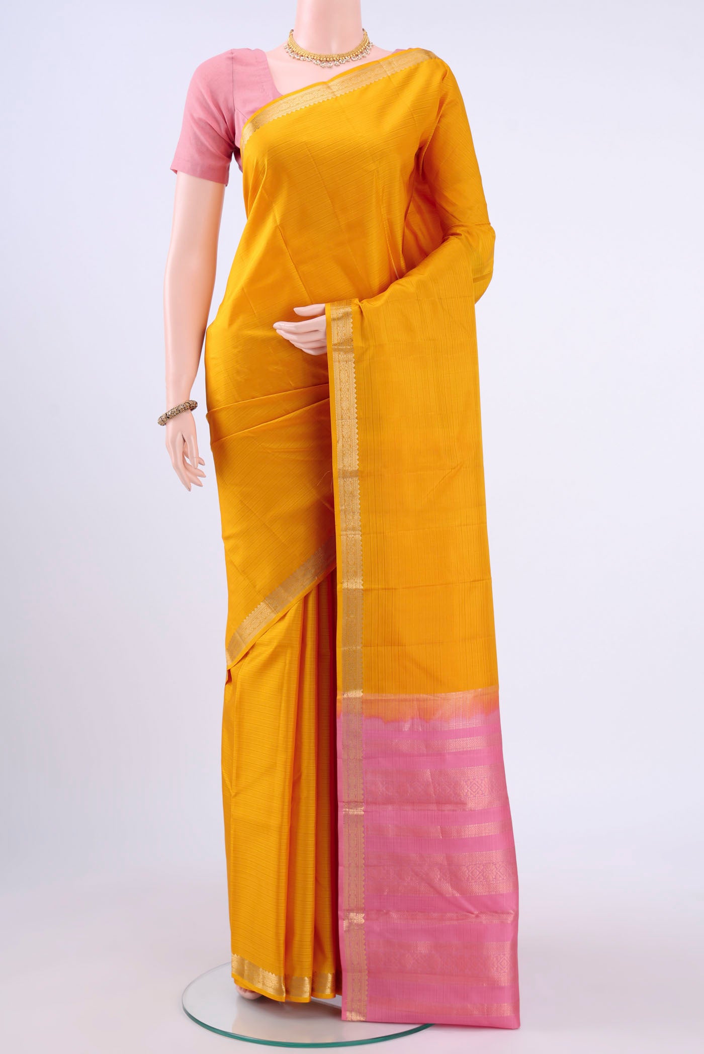 Mustard Nangavalli Silk [ Salem ] Saree – Nalli Silk Sarees Pvt Ltd