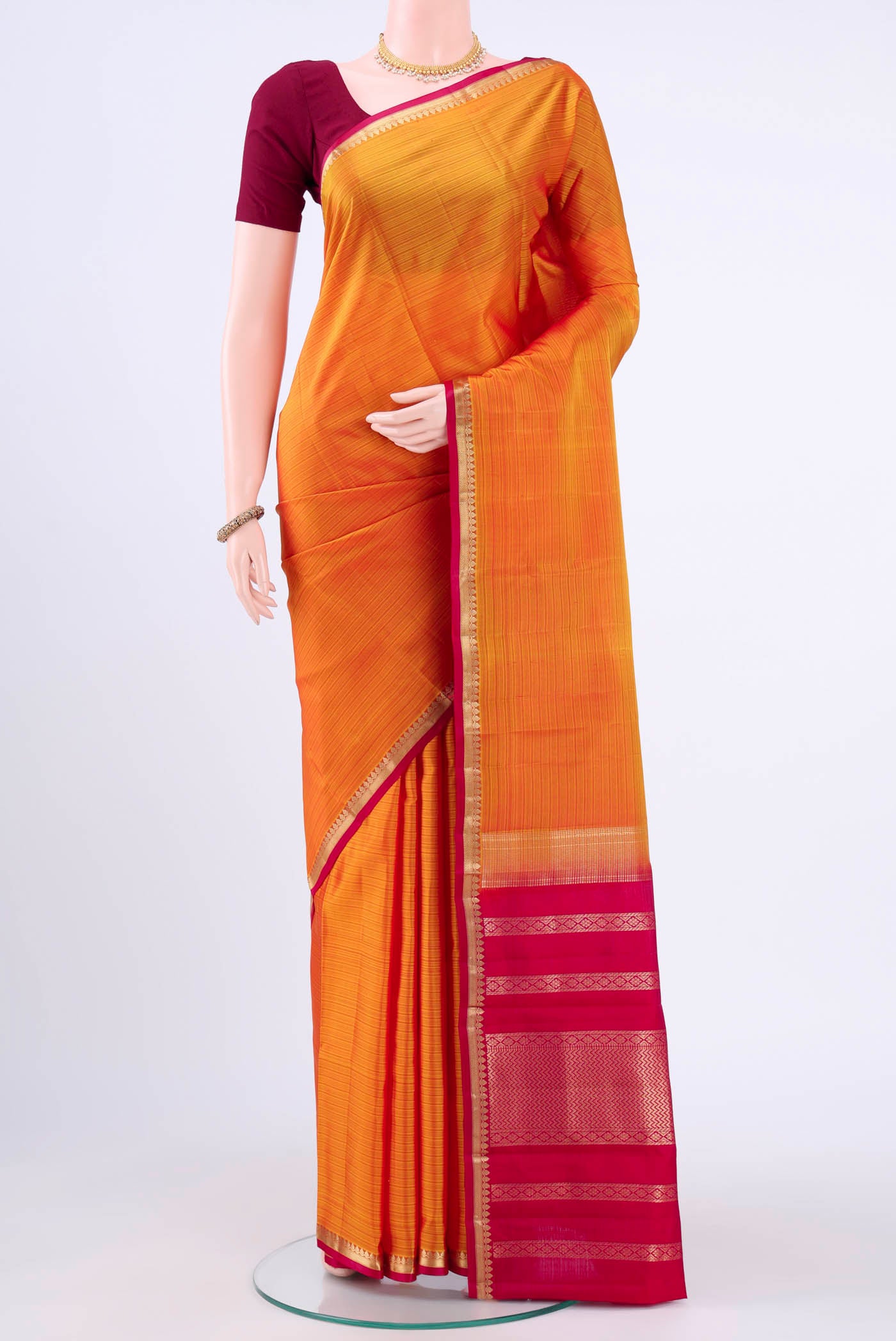 Rust Nangavalli Silk [ Salem ] Saree – Nalli Silk Sarees Pvt Ltd