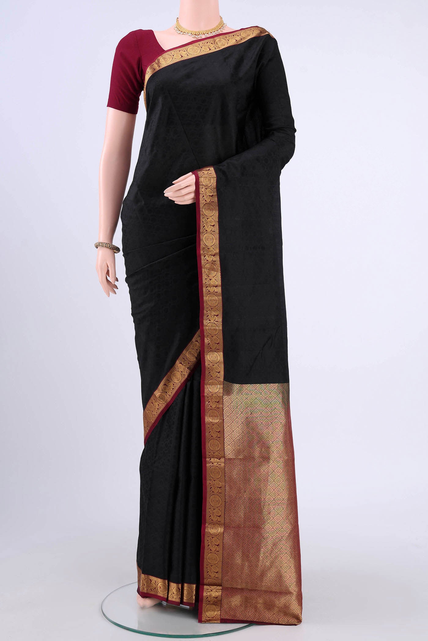 Black Nangavalli Silk [ Salem ] Saree – Nalli Silk Sarees Pvt Ltd