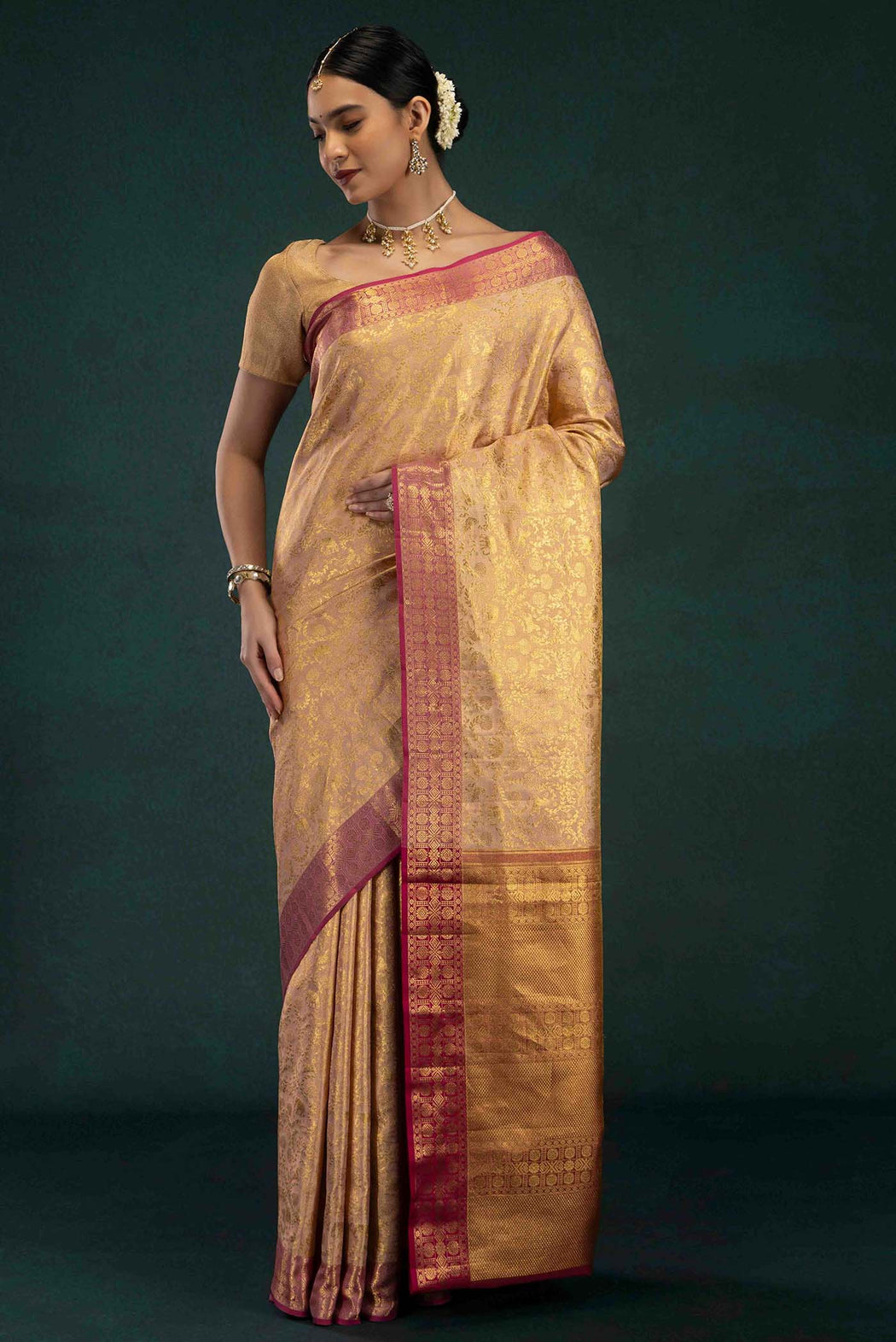 Shop Kanchipuram Tissue Silk Sarees Online at Nalli – Nalli Silk Sarees ...