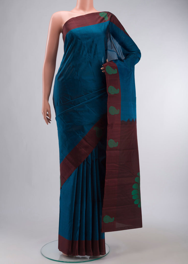Blue Kanchipuram Silk Saree – Nalli Silk Sarees Pvt Ltd