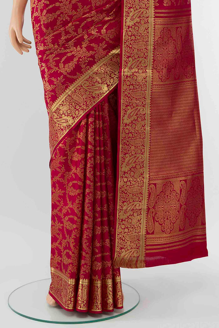 Maroon Kanchipuram Silk Saree – Nalli Silk Sarees Pvt Ltd