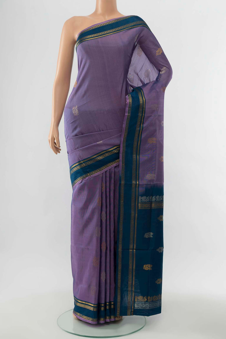 Lavender Uppada Silk Nine Yards Saree – Nalli Silk Sarees Pvt Ltd