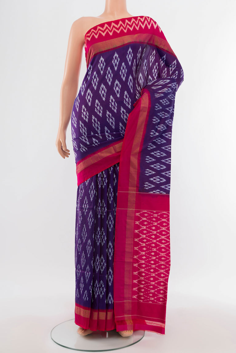 Buy Dark Blue Rajkot Patola Silk Saree Online – Nalli Silk Sarees Pvt Ltd