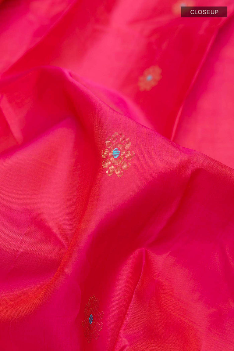 Pink Dual Tone Kanchipuram Silk Saree – Nalli Silk Sarees Pvt Ltd