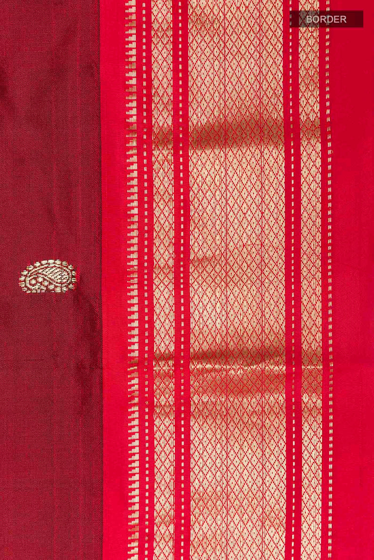 Maroon Paithani Silk Saree – Nalli Silk Sarees Pvt Ltd