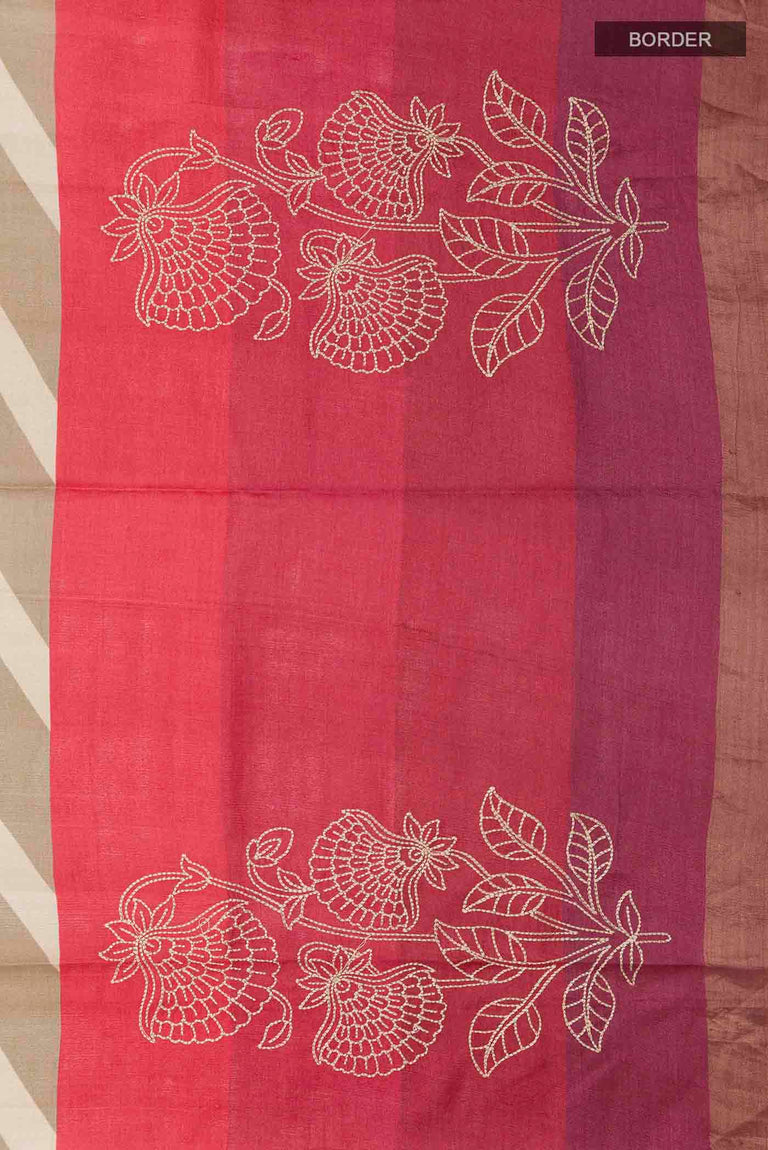 Cream Tussar Saree – Nalli Silk Sarees Pvt Ltd