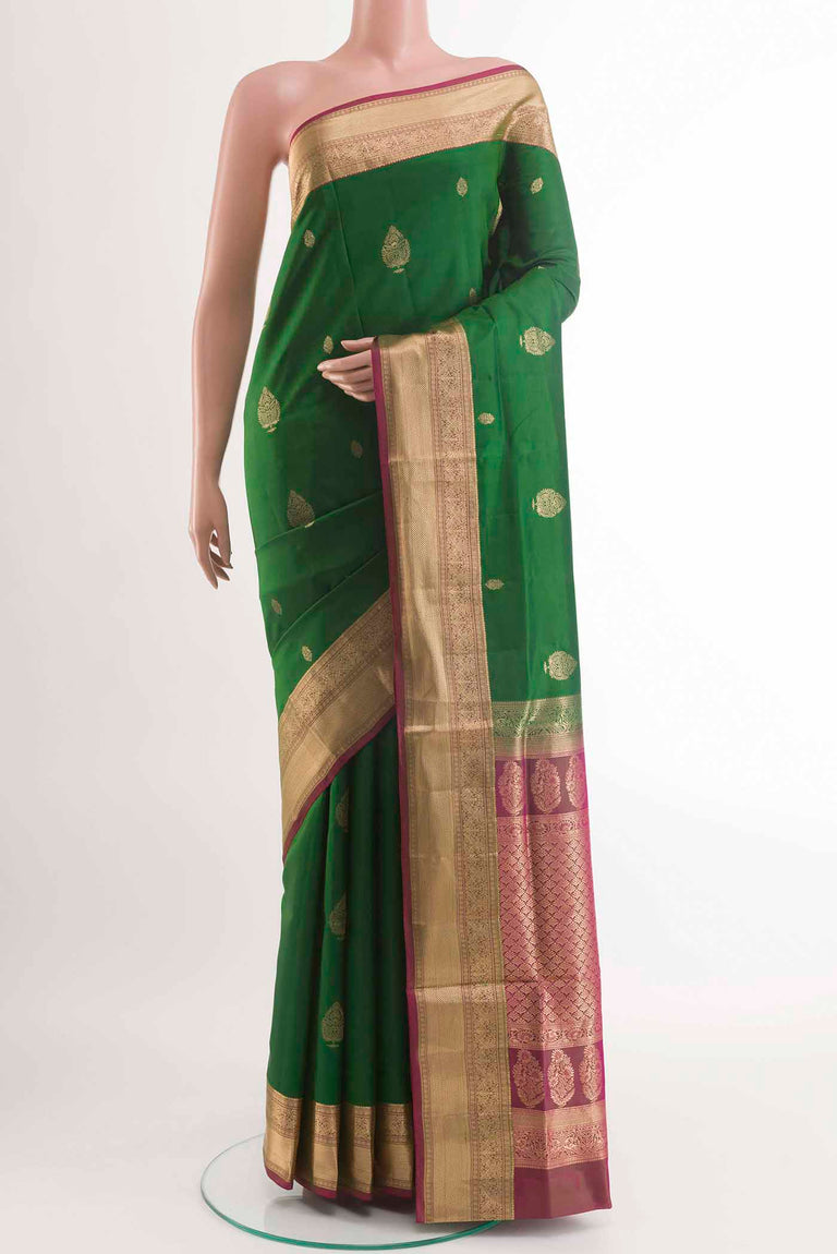 Green Soft Silk Saree – Nalli Silk Sarees Pvt Ltd