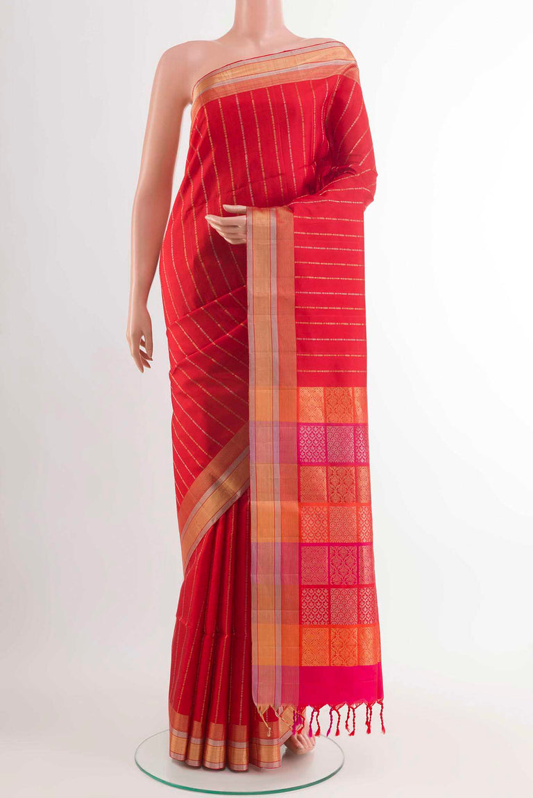 Red Soft Silk Saree – Nalli Silk Sarees Pvt Ltd
