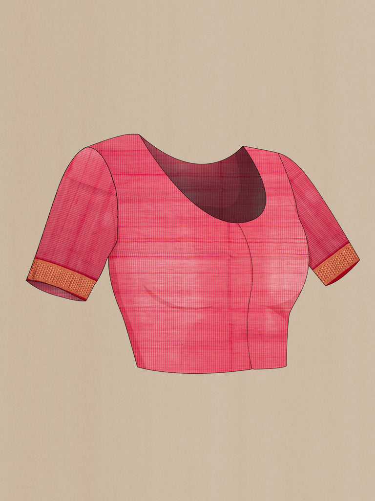 Red Dual Tone Maheshwari Silk Saree – Nalli Silk Sarees Pvt Ltd