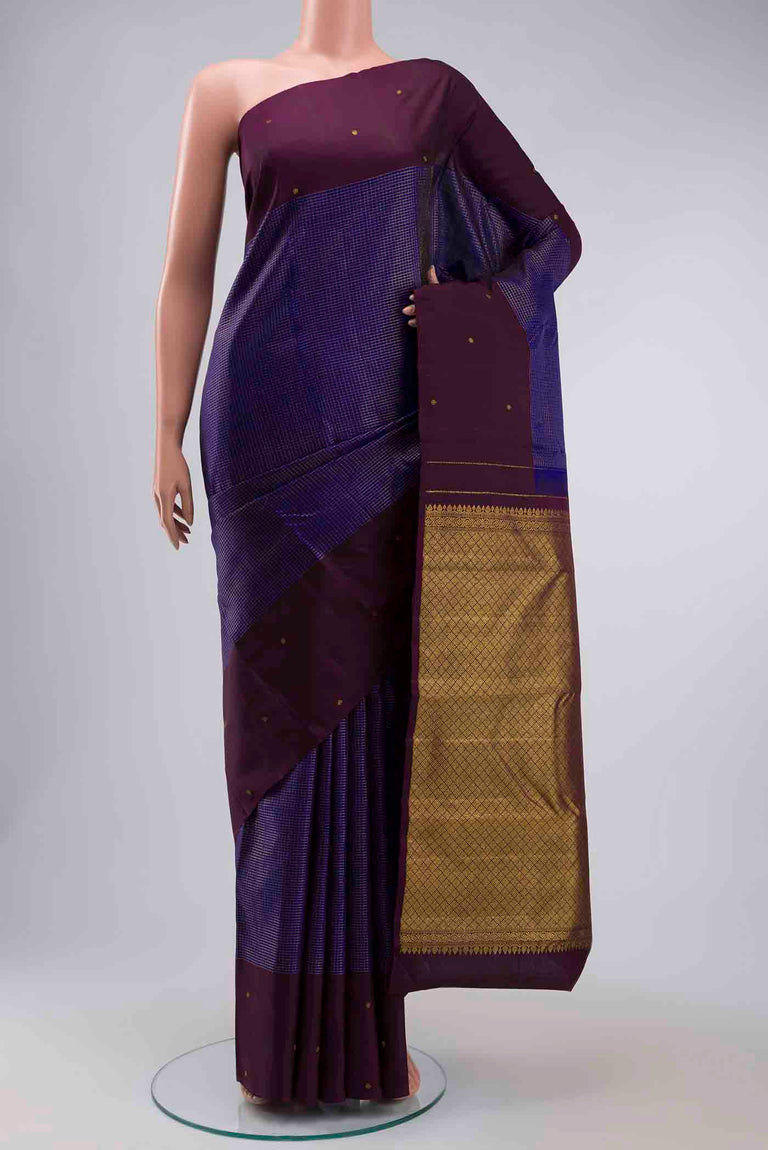 Blue Kanchipuram Silk Saree – Nalli Silk Sarees Pvt Ltd