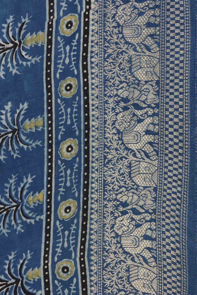 Navy Blue Dual Tone Satin Silk Saree – Nalli Silk Sarees Pvt Ltd