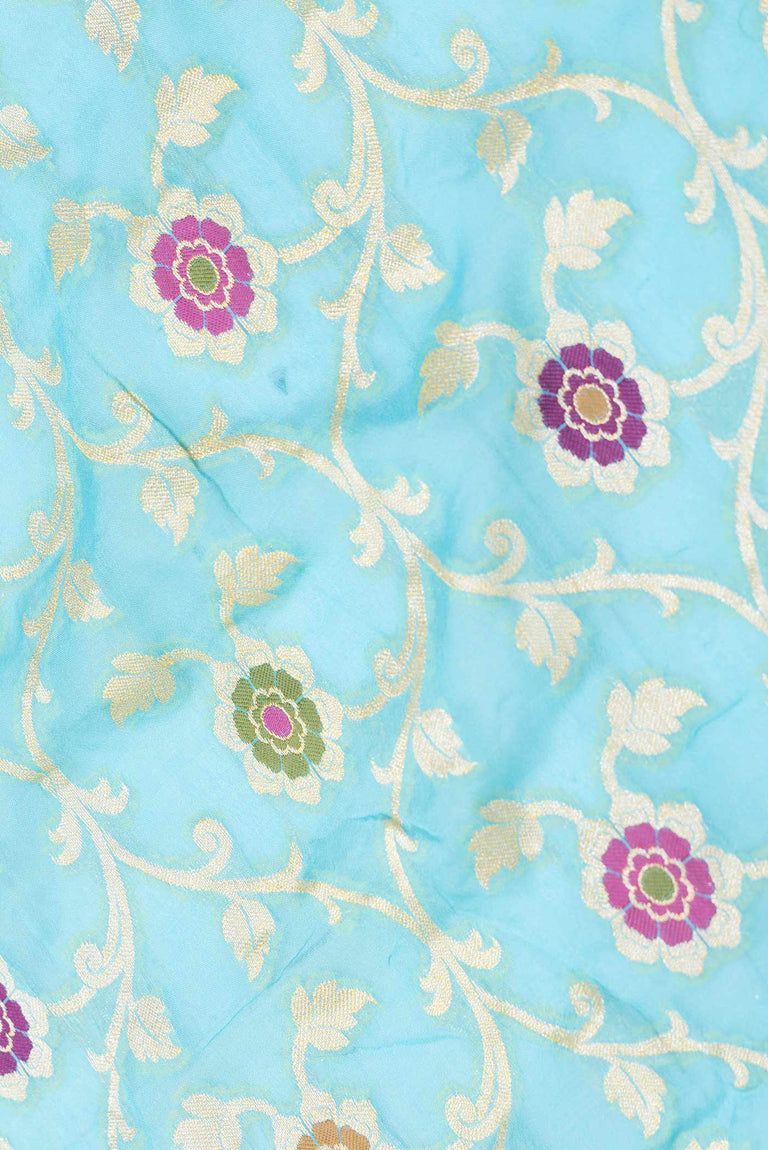 Sky Blue Dual Tone Georgette Saree – Nalli Silk Sarees Pvt Ltd