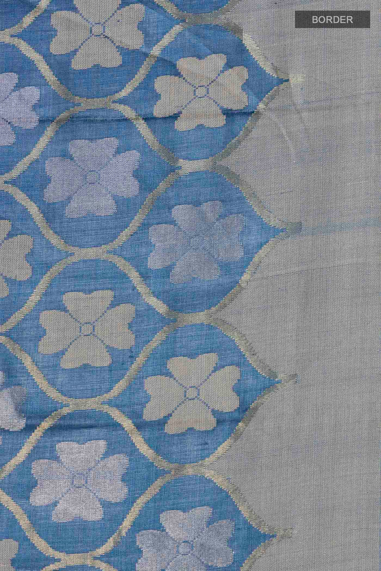 Blue Tussar Silk Saree – Nalli Silk Sarees Pvt Ltd