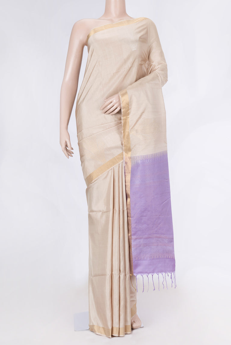 Beige Dual Tone Soft Silk Saree – Nalli Silk Sarees Pvt Ltd
