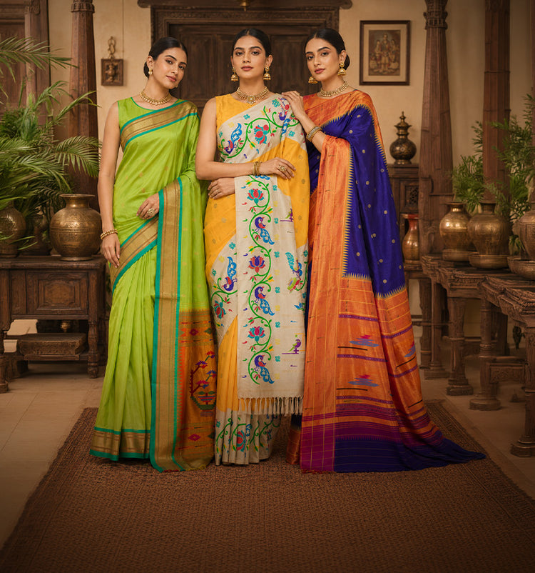 Shop Luxurious Collection of Paithani Silk Sarees Online – Nalli Silk ...