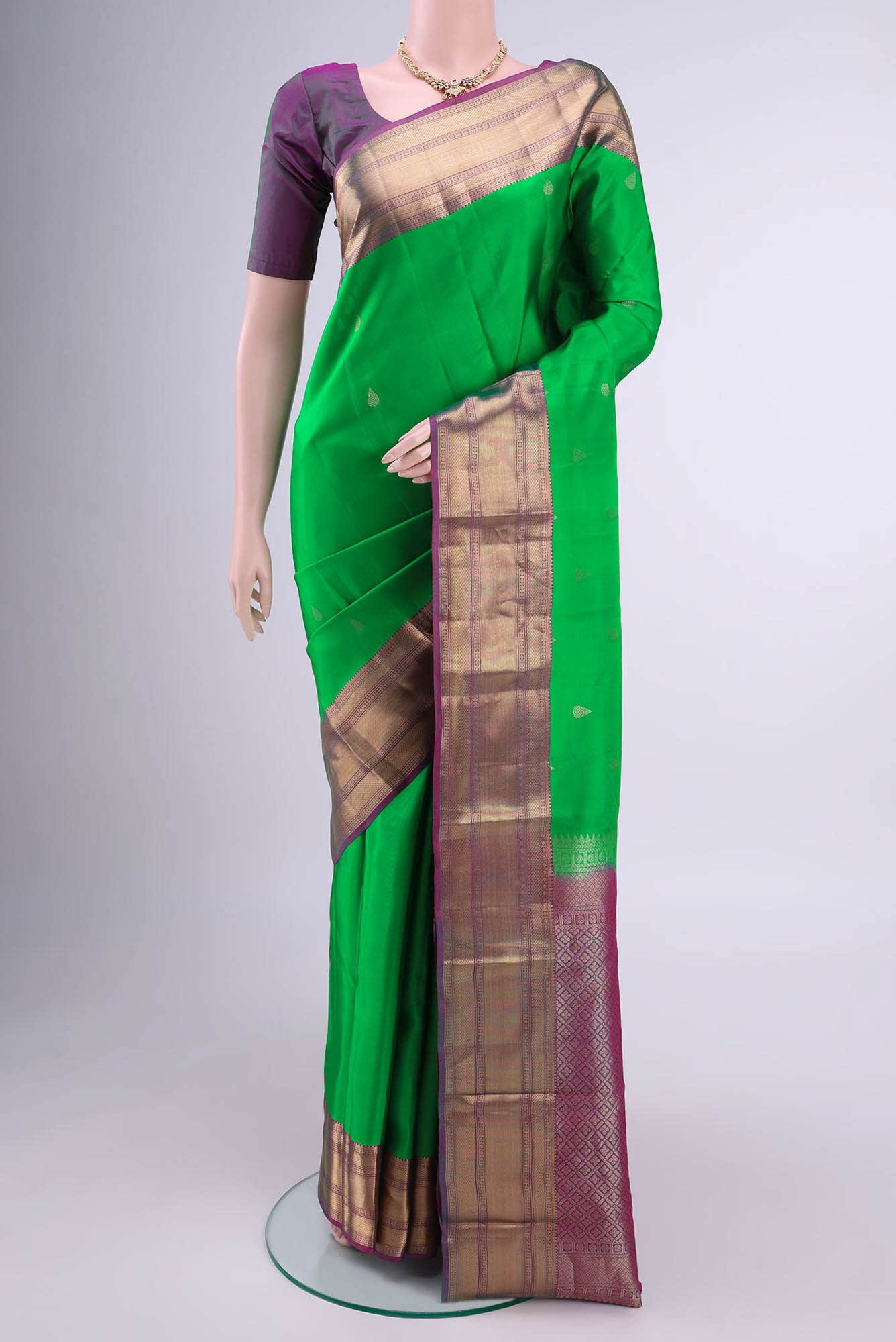 Green Nangavalli Silk [ Salem ] Saree – Nalli Silk Sarees Pvt Ltd