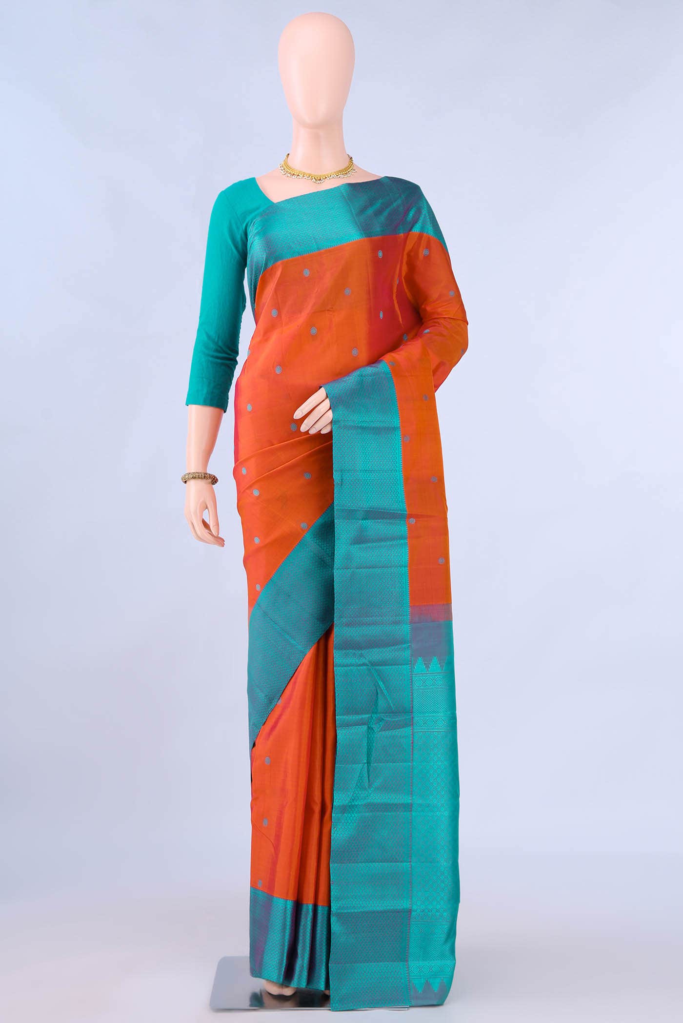 Rust Nangavalli Silk [ Salem ] Saree – Nalli Silk Sarees Pvt Ltd