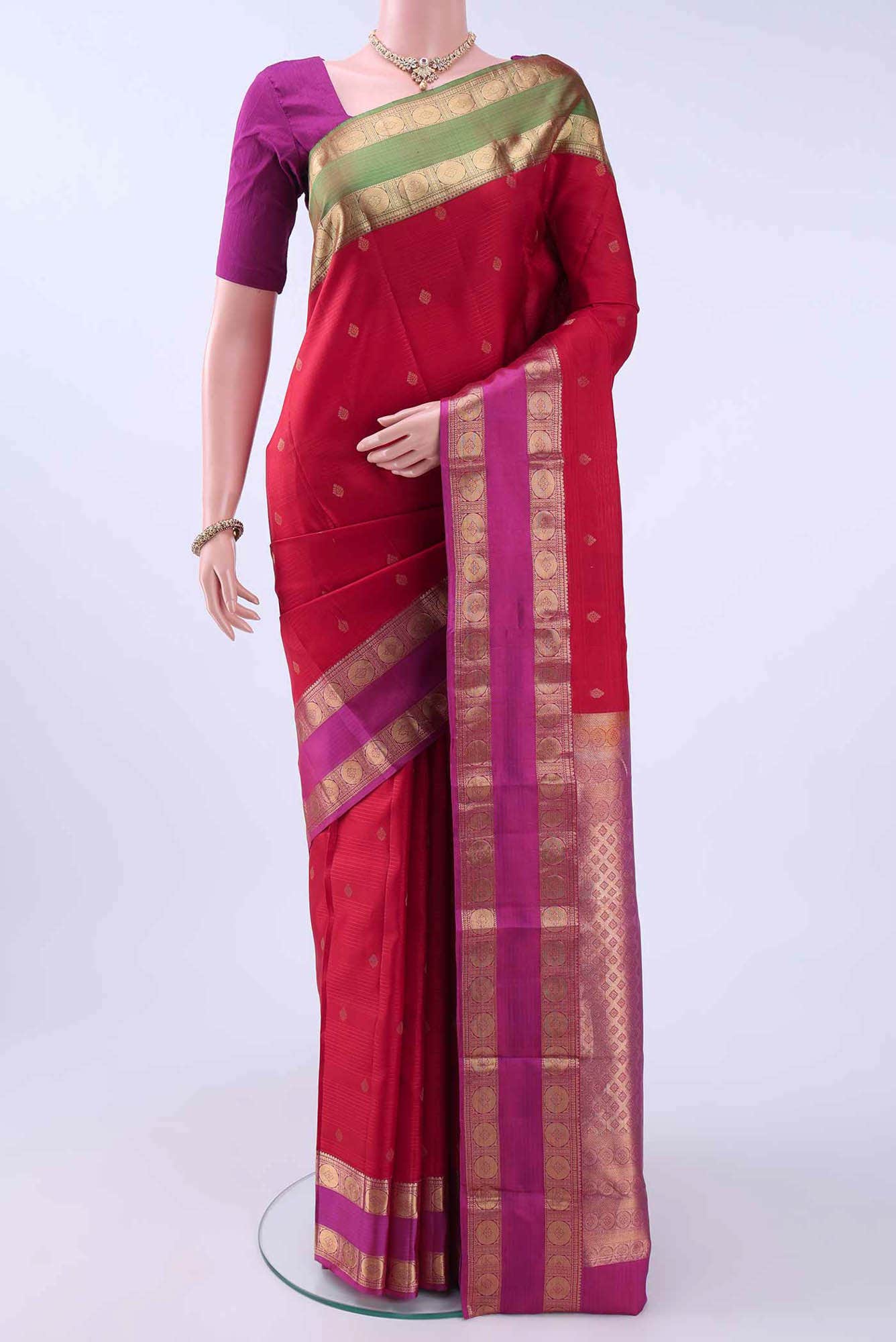 Red Nangavalli Silk [ Salem ] Saree – Nalli Silk Sarees Pvt Ltd