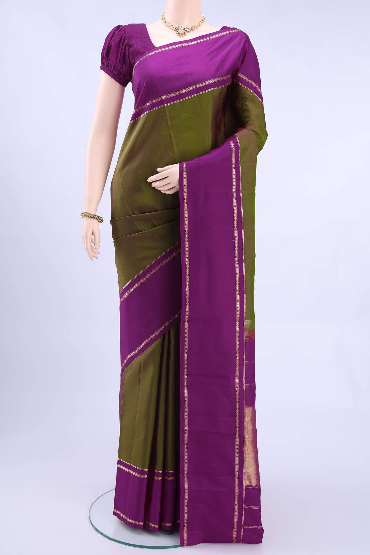 Mehandi Green Nangavalli Silk [ Salem ] Saree – Nalli Silk Sarees Pvt Ltd