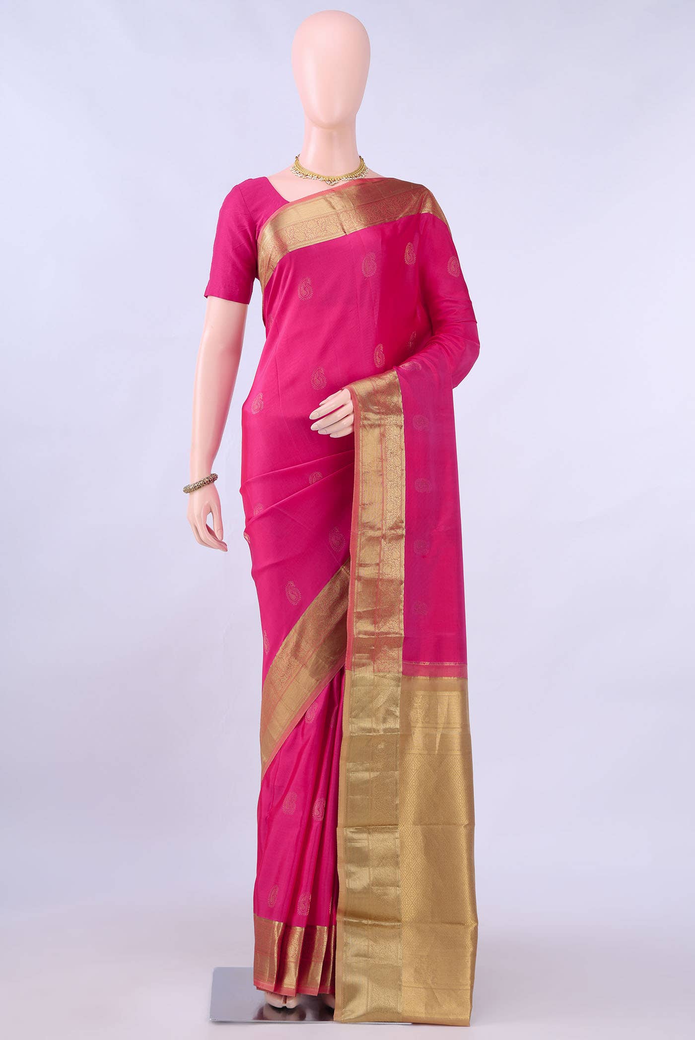 Imperial Pink Nangavalli Silk [ Salem ] Saree – Nalli Silk Sarees Pvt Ltd