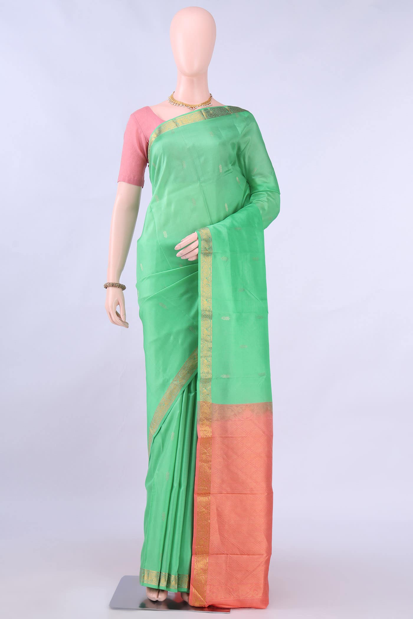 Mint Green Nangavalli Silk [ Salem ] Saree – Nalli Silk Sarees Pvt Ltd