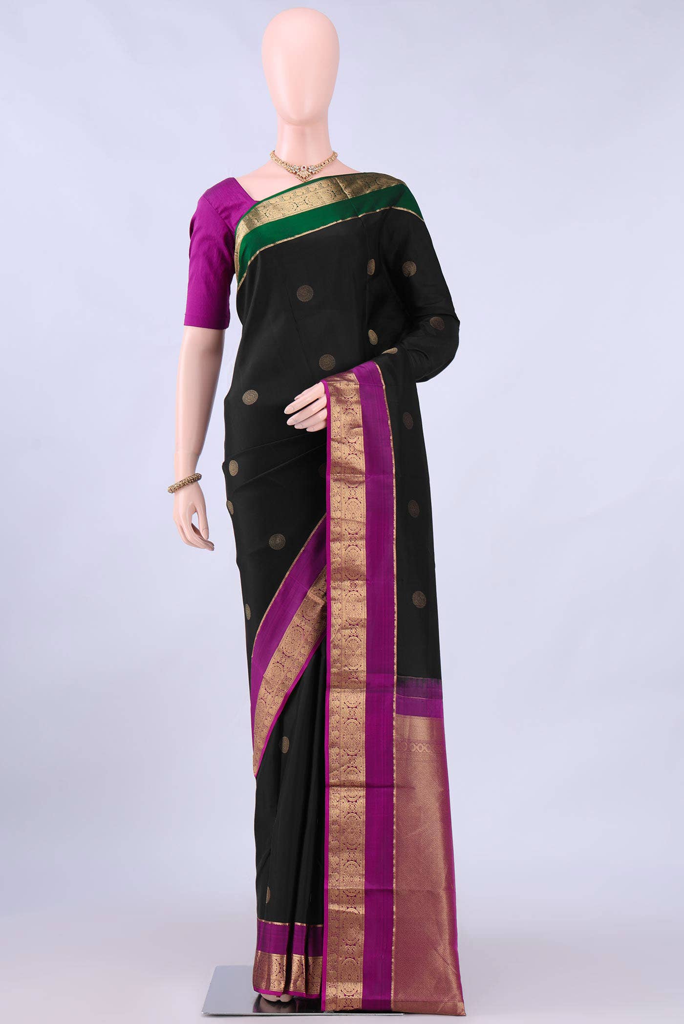 Black Nangavalli Silk [ Salem ] Saree – Nalli Silk Sarees Pvt Ltd