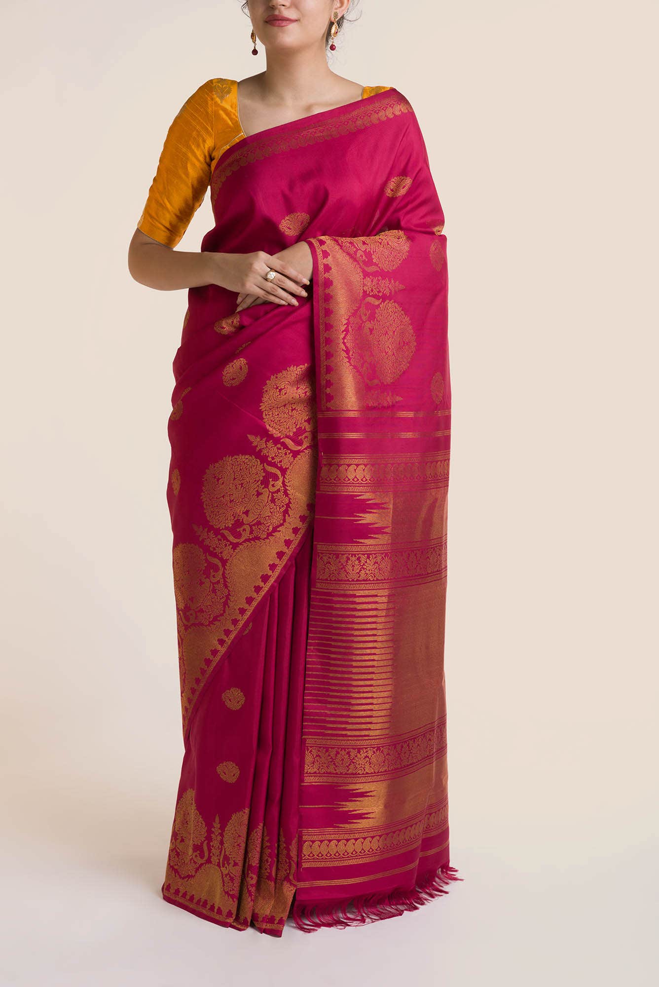 Buy Red Saree Online - Bold & Beautiful Red Sarees at Nalli – Nalli ...