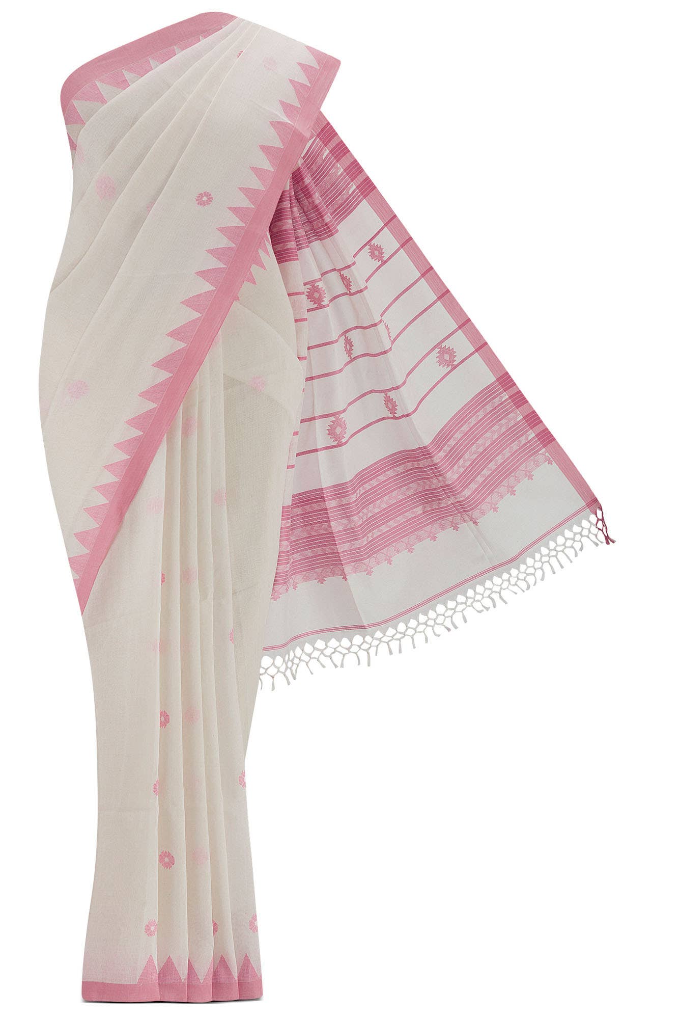 Cream Bengal Cotton Saree – Nalli Silk Sarees Pvt Ltd
