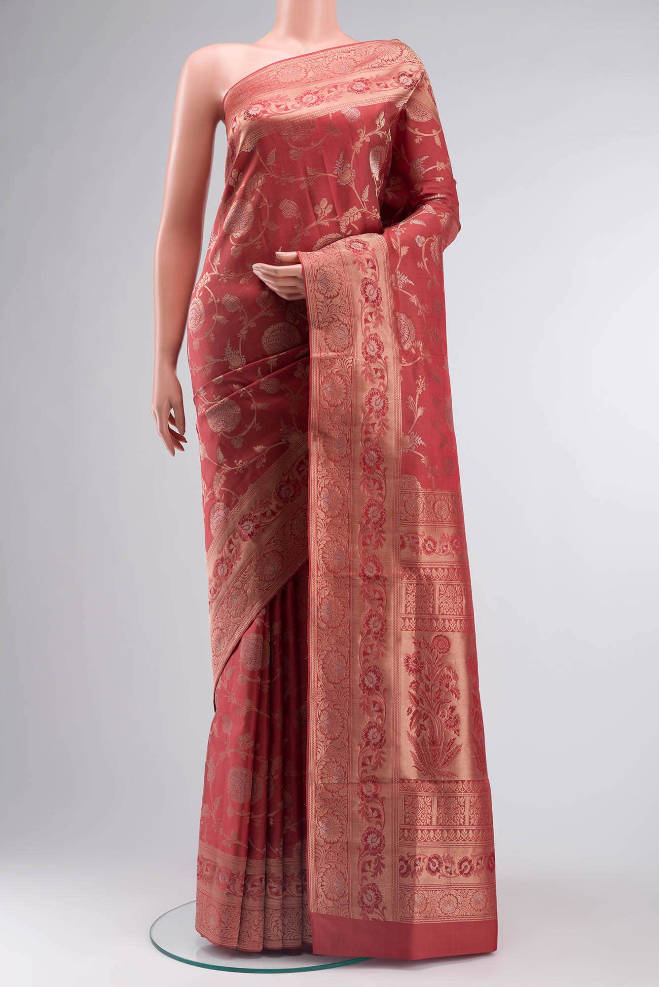 Coral Soft Silk Saree – Nalli Silk Sarees Pvt Ltd